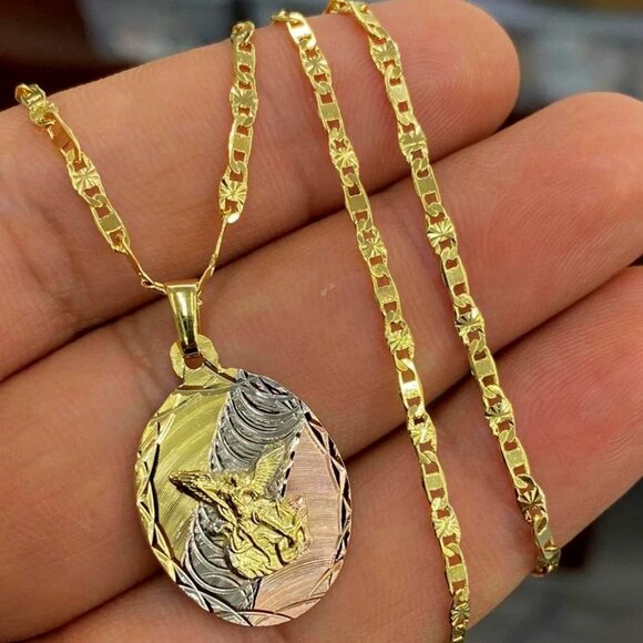 Prime Jewelry 269 | Jewelry | Saint Michael Pendant 4k Necklace 2 ...